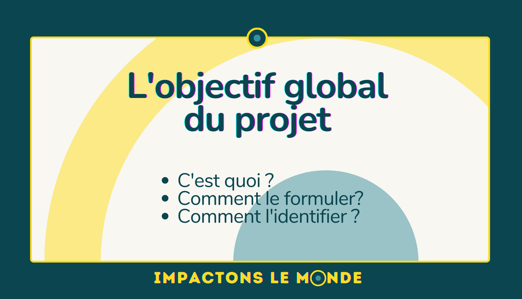 L'objectif global du projet - Impactons le monde